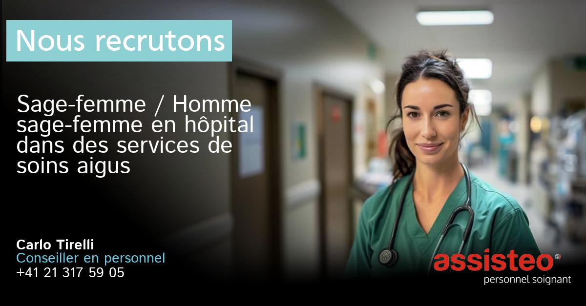 Offre d'emploi Sage-femme / Homme sage-femme en hôpital dans des ...